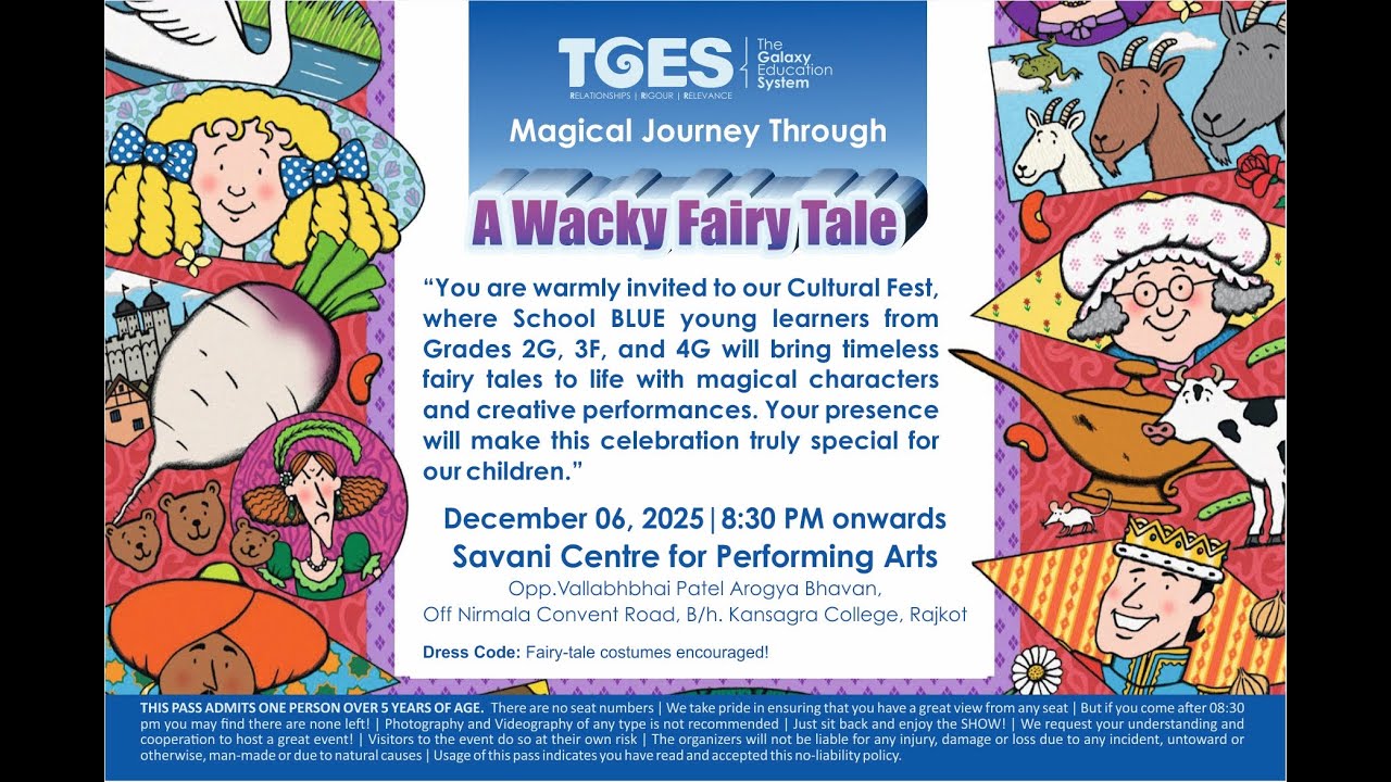 A Wacky Fairy Tale | Savani | 06-Dec-2025 | 8:30 PM Onward ‪@tgeslive ...