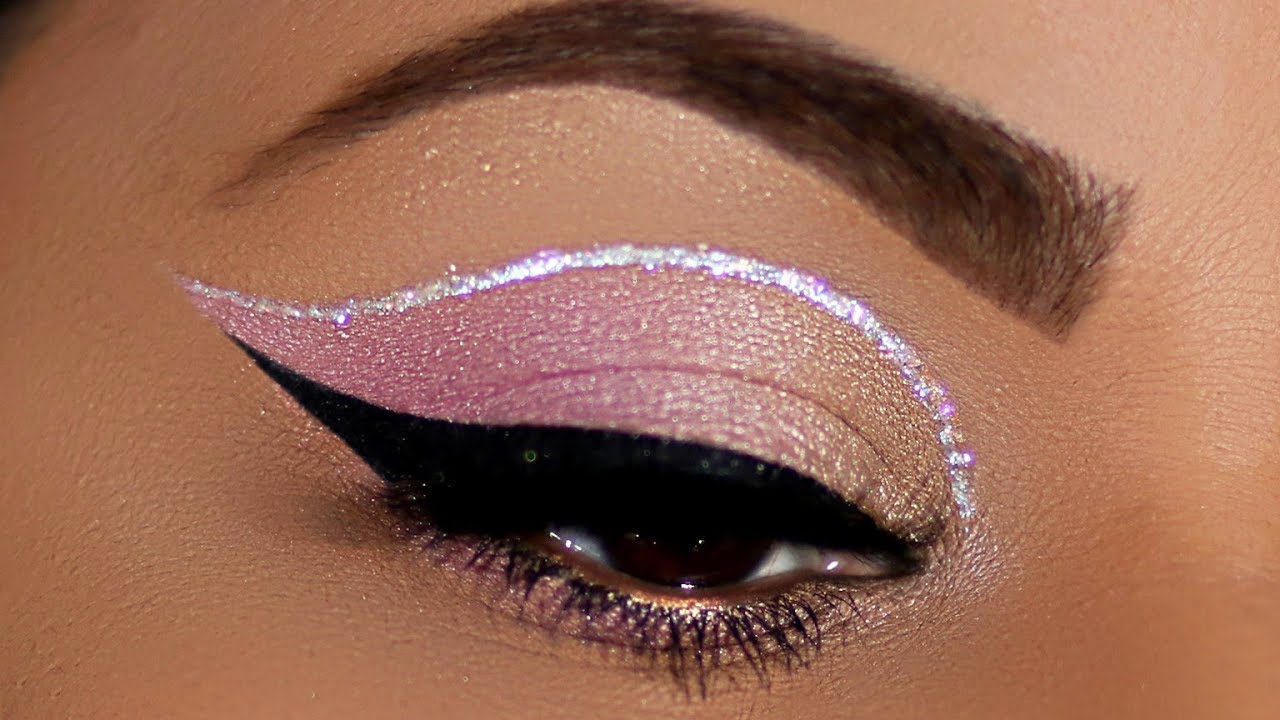 FUCHSIA GOLD Defined Cutcrease Eyeshadow Tutorial - YouTube