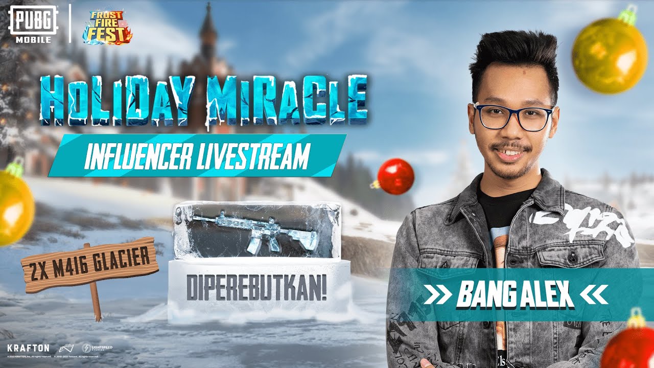 HOLIDAY MIRACLE BARENG BANG ALEX | PUBG MOBILE INDONESIA - YouTube