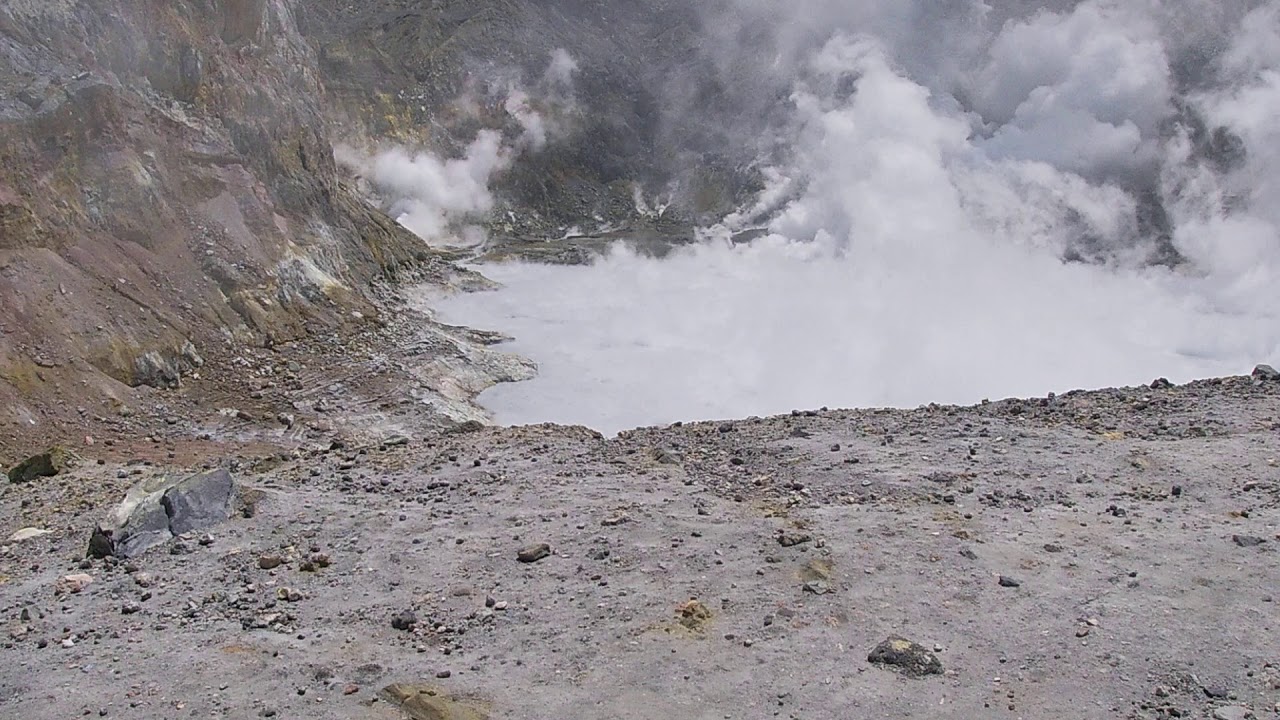 GoPro Footage 2 White Island 1 hour before eruption - YouTube