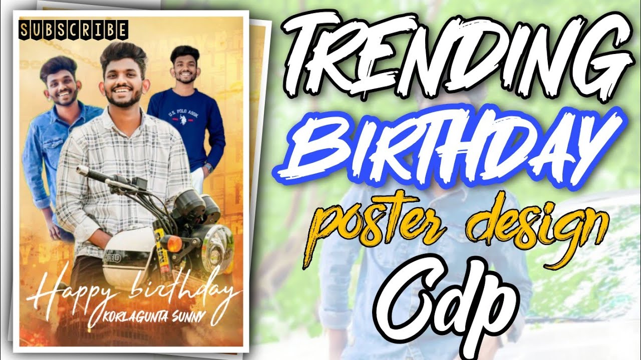 Trending birthday Poster Design💥| Birthday Cdp editing⚡️ | keep Love ...