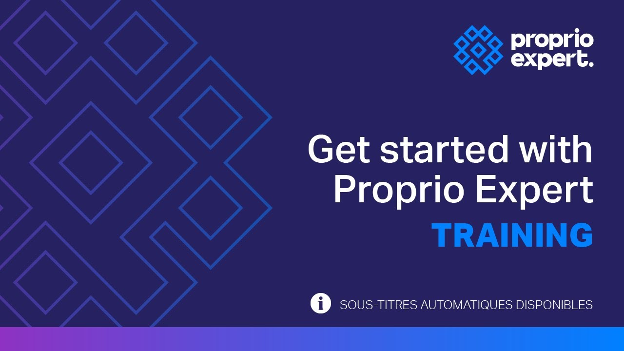 | Training | Getting started with Proprio Expert - YouTube