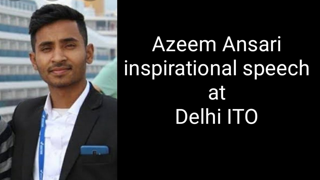 Azeem Ansari Inspirational talk at Delhi ITO|| Vestige - YouTube