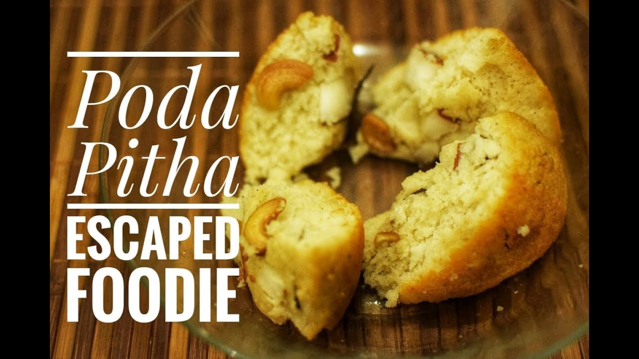 ପୋଡ଼ ପିଠା |Poda Pitha|Rajo special|Poda Pitha in cooker and microwave ...