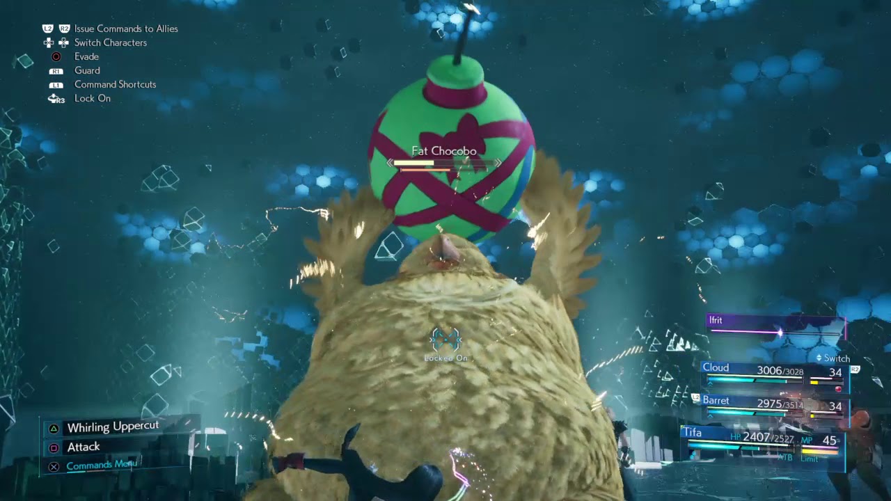 FINAL FANTASY VII REMAKE Gameplay: Fat Chocobo Fight 200%+ STAGGER ...