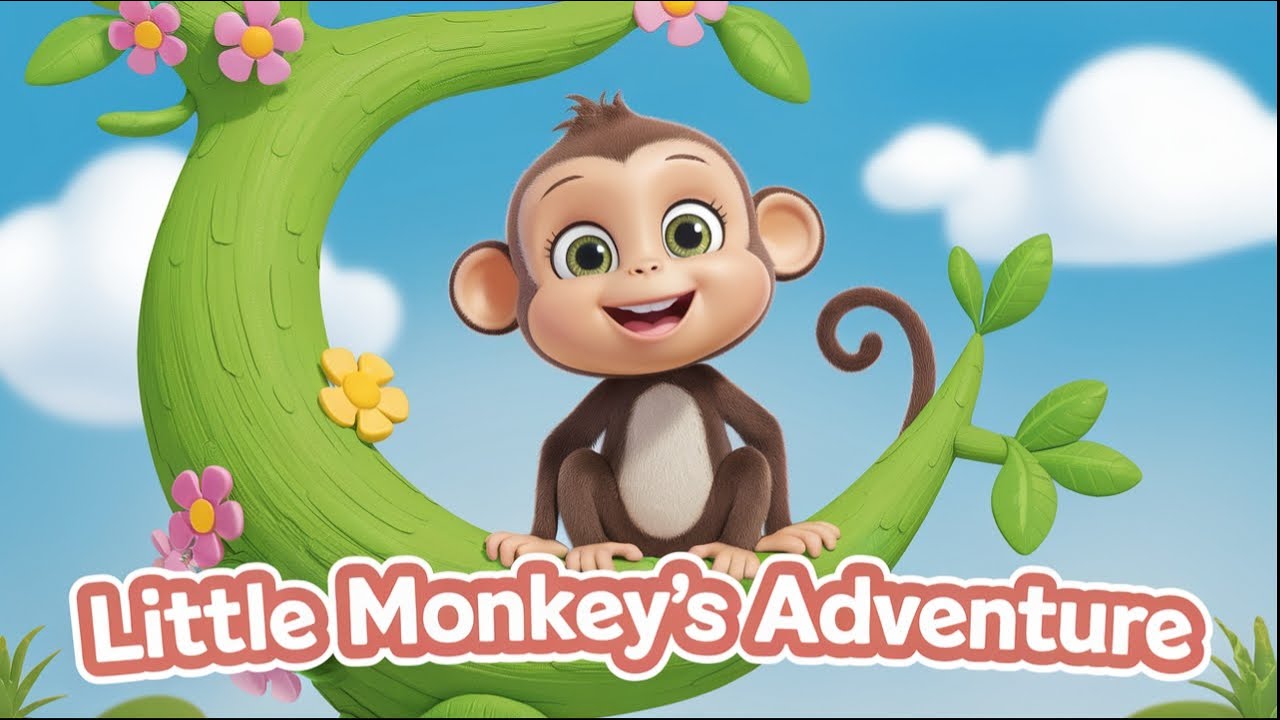 Fun Baby Monkey SINGS for Kids! | Little Monkey Song | Creative Kidz ...