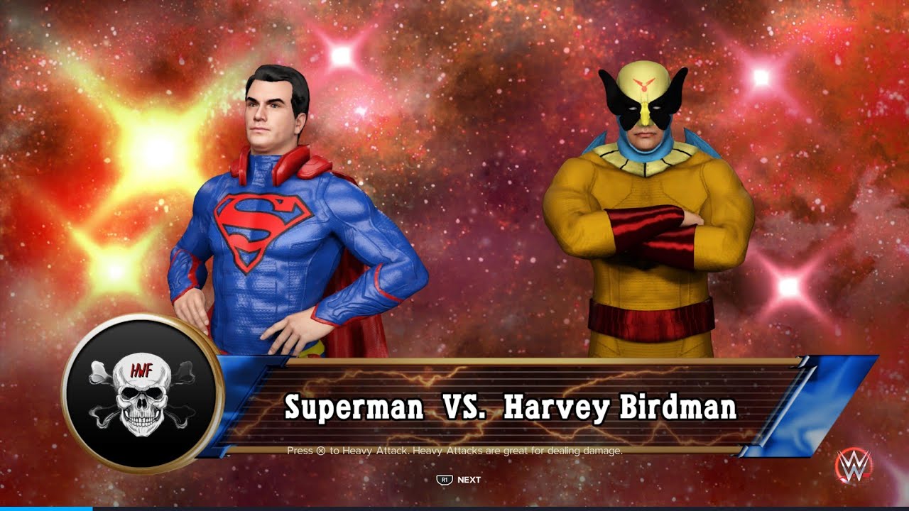 Superman vs Harvey Birdman 2 in a First Blood Match - YouTube
