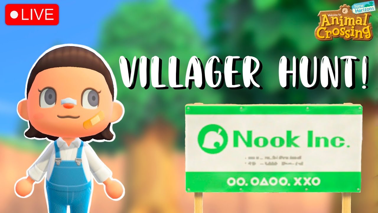 🔴 VILLAGER HUNT!| Live Stream | Animal Crossing New Horizons - YouTube