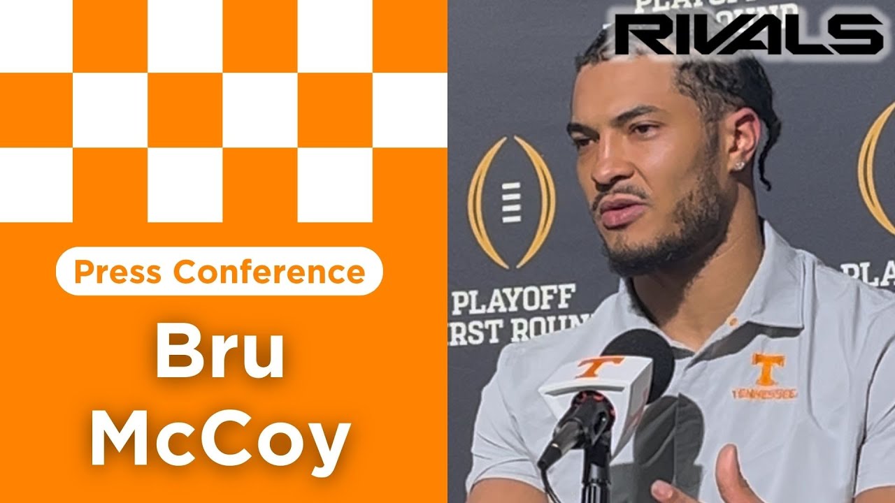 Tennessee football WR Bru McCoy previews Vols' CFP game vs. Ohio State ...