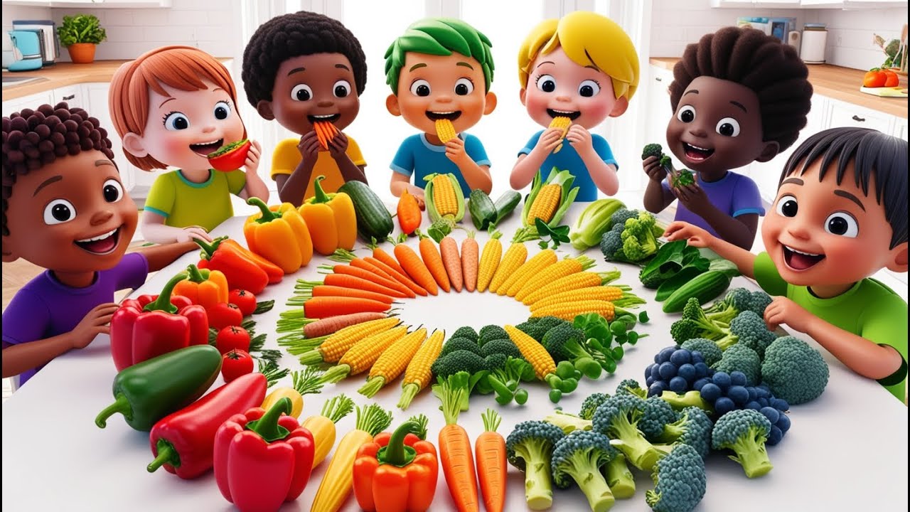 The Vegetable Rainbow" is a lively and engaging children’s song - YouTube