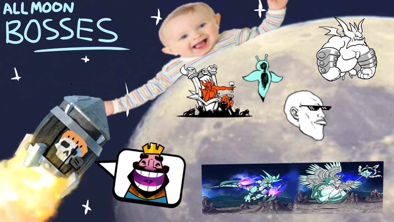 Absolutely destroying moon bosses with definitely not overpowered cats ...