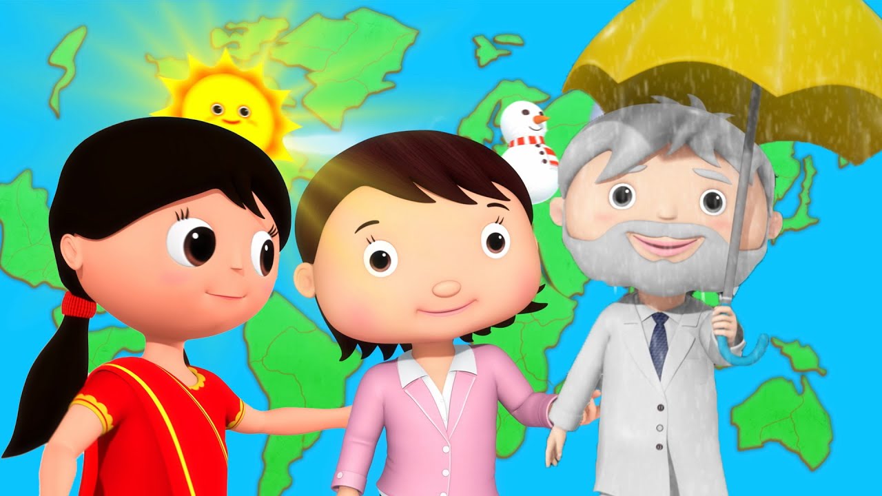 Learning About Weather Song | 👼Little Baby Bum - Preschool Playhouse ...