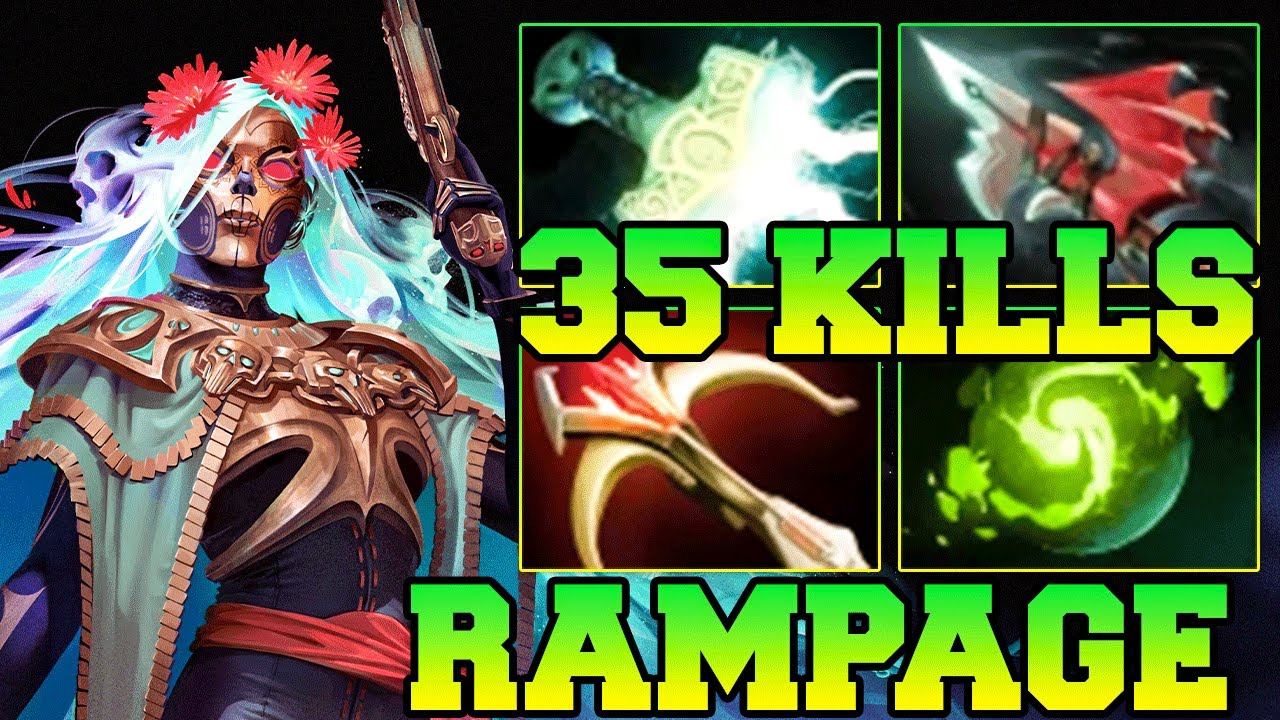 Rampage + 35 Kills Muerta Dota 2 !! Muerta Safelane Pro Gameplay Guide ...
