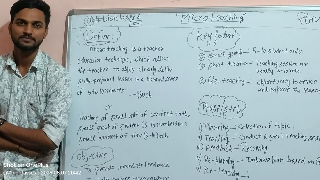 Definition of micro teaching| step of micro teaching| Bsc nursing 2nd ...