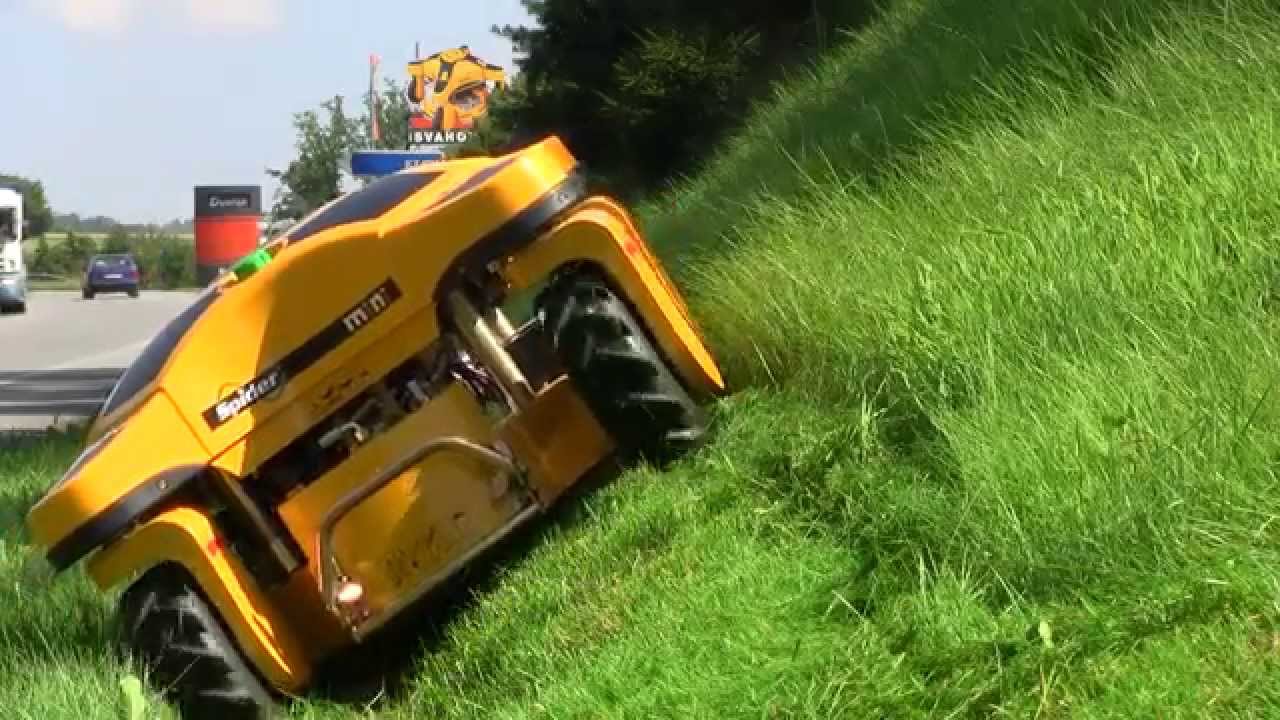 Spider Mini RC Mower - Cool Demonstration - YouTube