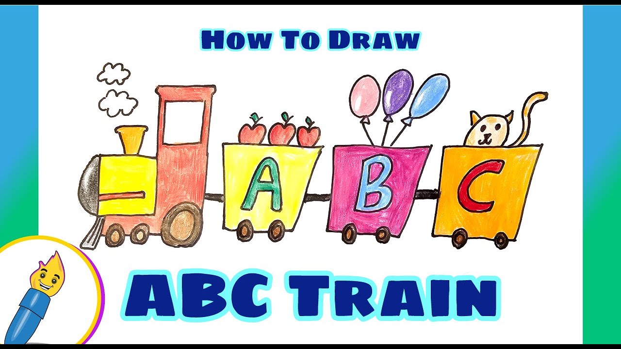 How to an ABC Train | Easy Step-by-Step | #drawing - YouTube