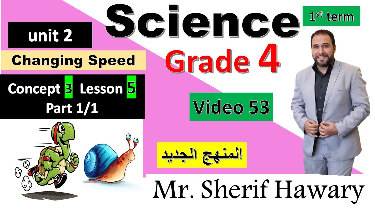 SCIENCE |Grade 4 |Changing speed |Unit 2 - Concept 3-Lesson 5|1st term ...