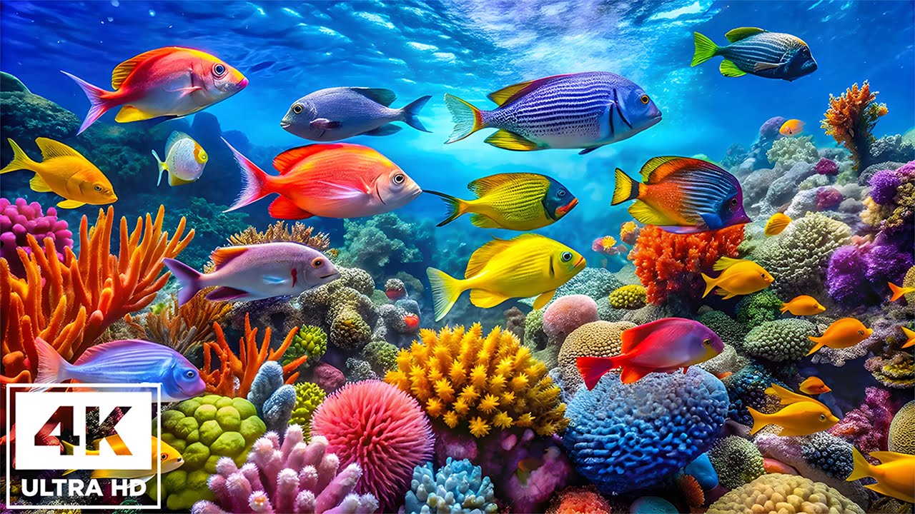 OCEAN 4K VIDEO ULTRA HD 🐳 Mesmerizing Jellyfish & Crystal Water ...