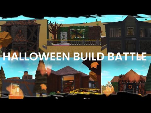 BLOXBURG HALLOWEEN BUILD BATTLE - YouTube