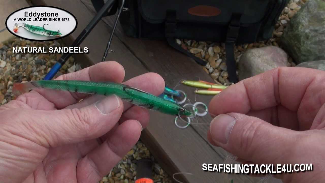 Eddystone eels in action the top bass fishing lures - YouTube