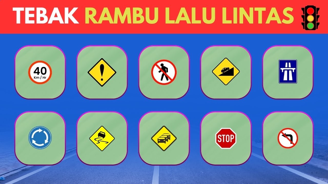 Kuis Belajar Rambu Lalu Lintas 🚦 Uji Pengetahuan Kamu Disini - YouTube