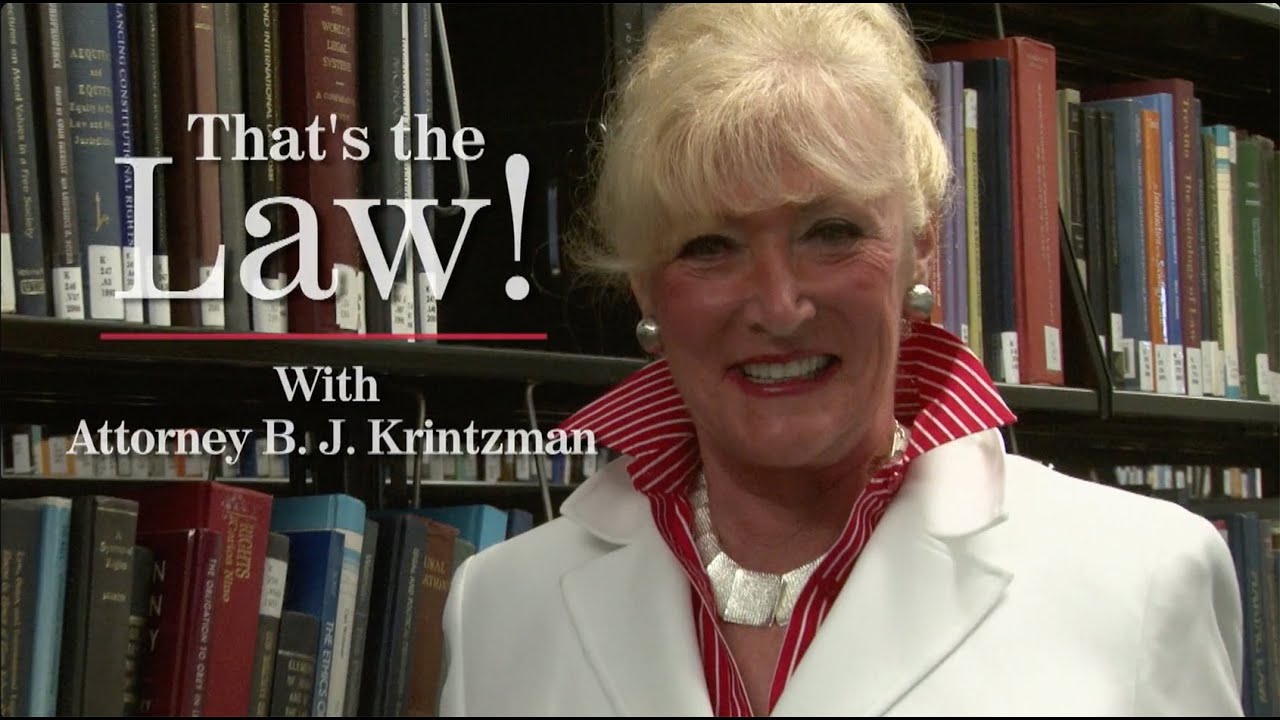 "That's the Law!" with Attorney B.J. Krintzman -A Victory Lap with ...