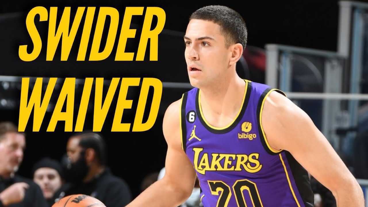 Lakers Waive Cole Swider, Sign Alex Fudge - YouTube