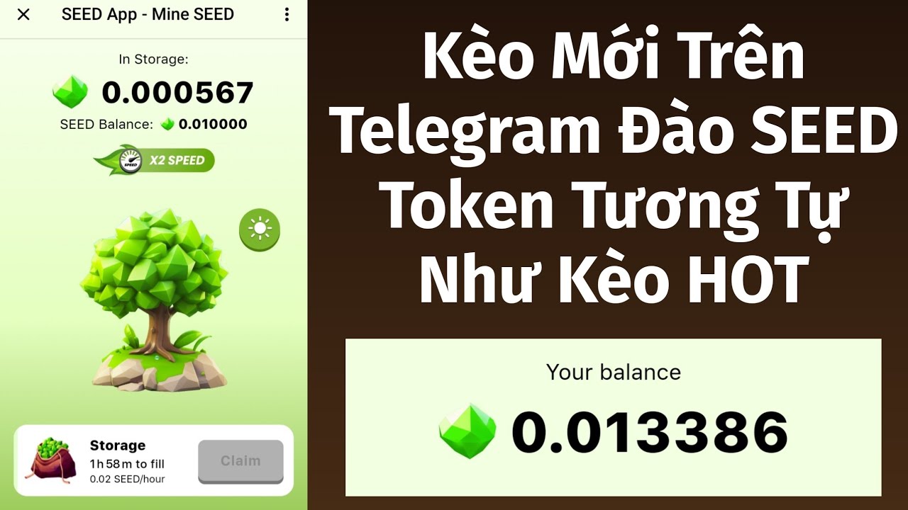Kèo Mới Trên Telegram Đào SEED Token Tương Tự Như Kèo HOT - YouTube