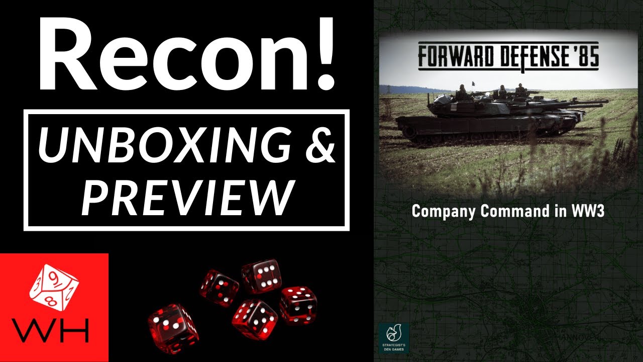 Recon! Forward Defense '85: Company Command in WW3 | Solitaire | Alternative History | Unboxing ...