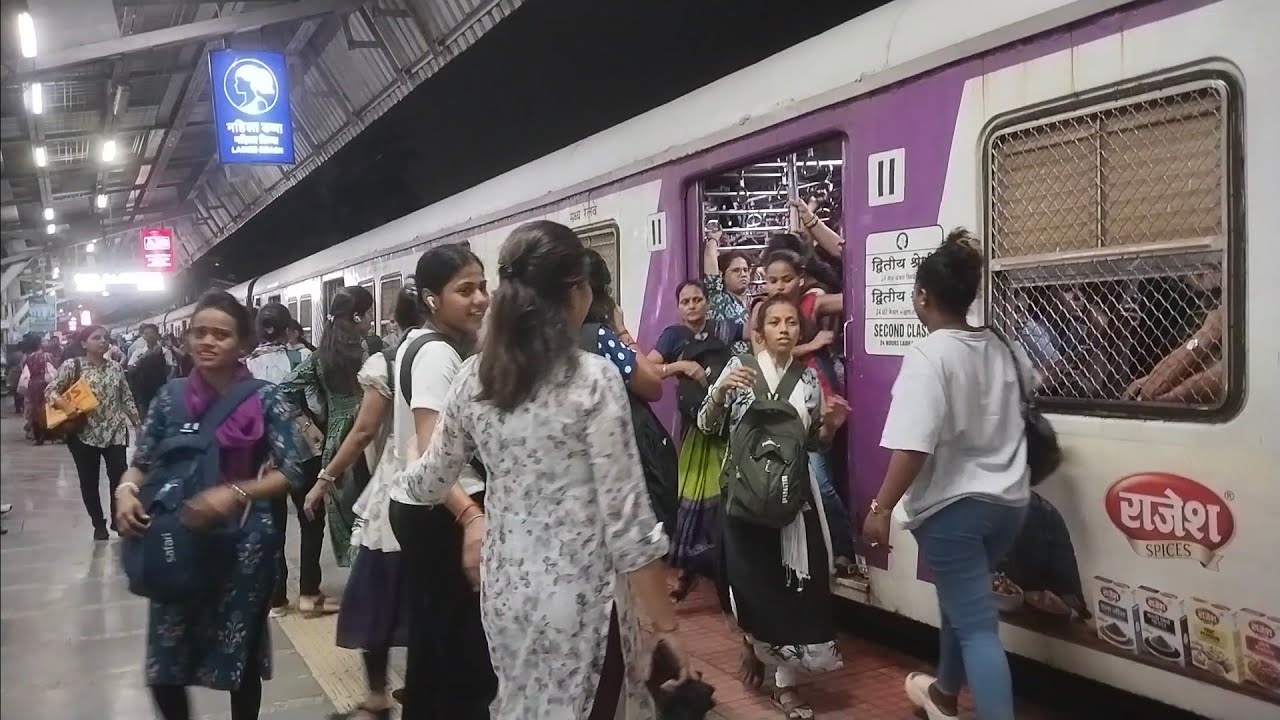 Train videos Indian railways night journey | Mumbai local train night ...