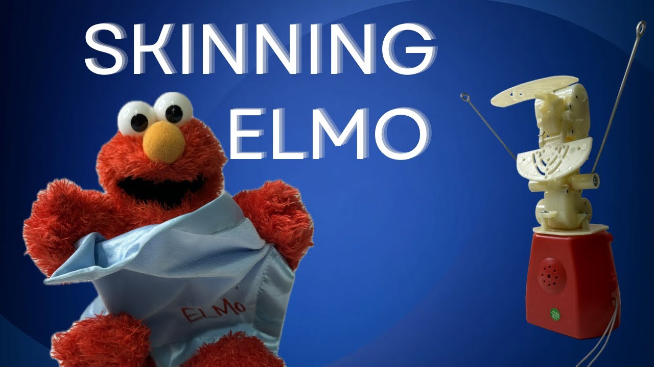 Skinning A Peekaboo Elmo Animatronic - YouTube