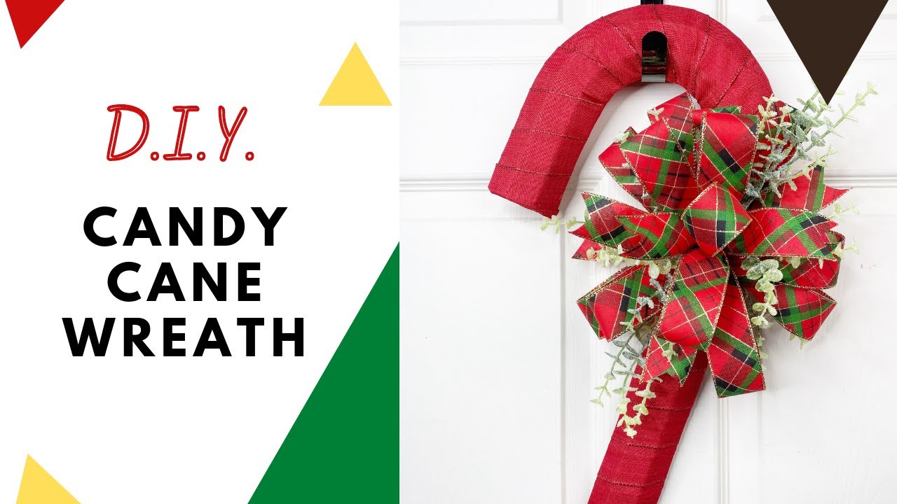 How to Make A Candy Cane Wreath! | Christmas Decor Ideas | DecoExchange ...