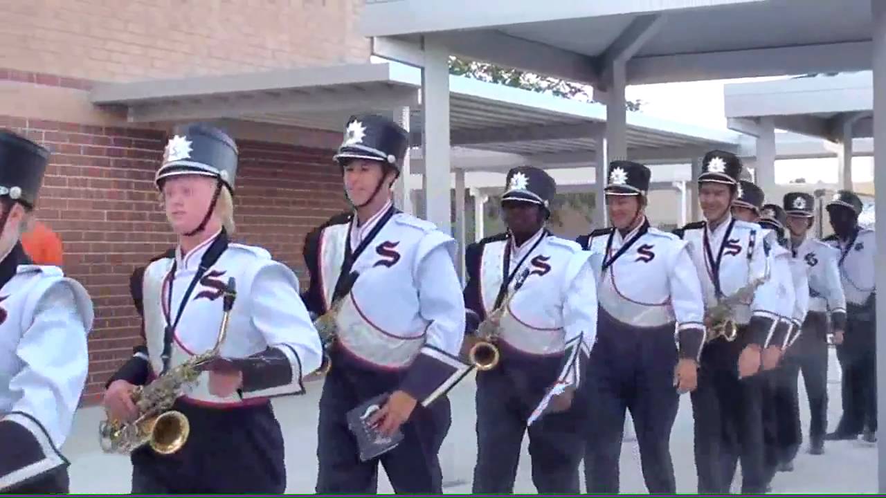Marching In & Out of stadium: SHS Pride of the Tribe - YouTube