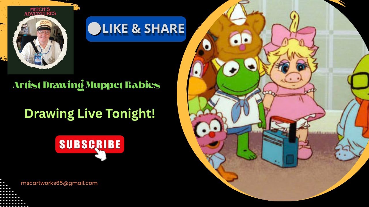 As requested by @nicolev3059 Going to Draw the @Disney's Muppet Babies ...
