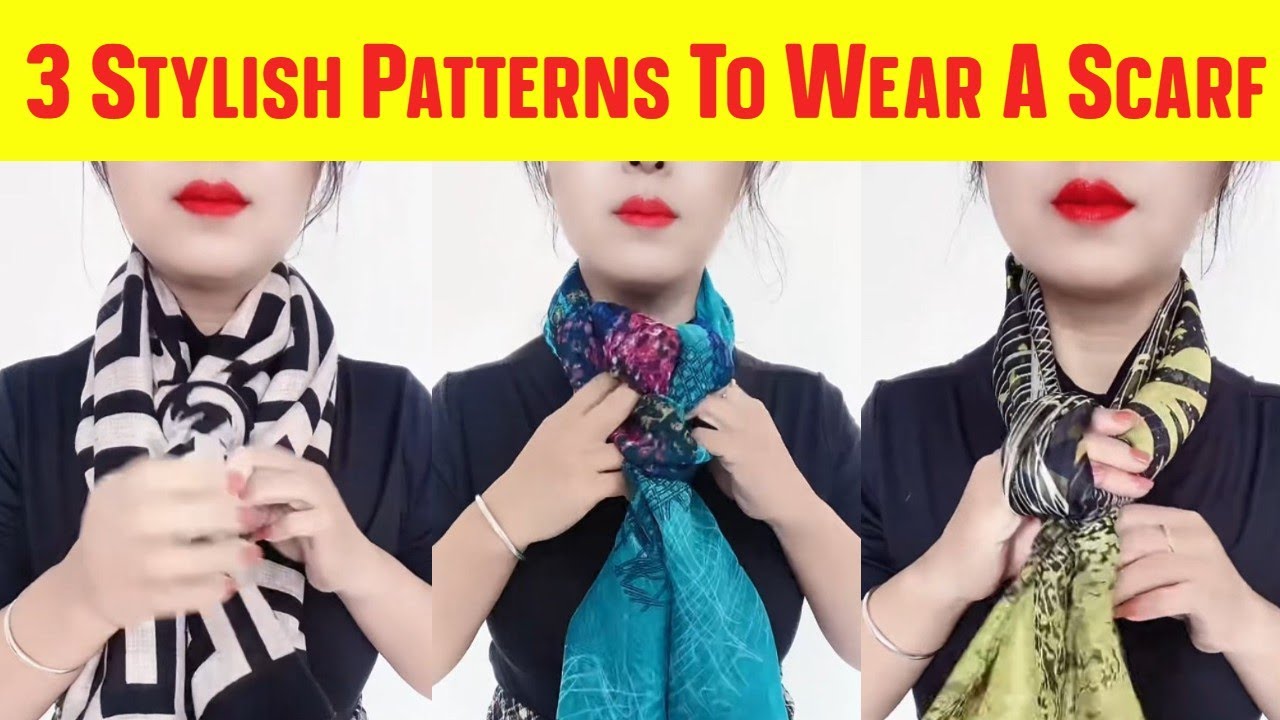 3 Most Popular Ways to Wear a Scarf | Easy stylish scarf tie methods ...