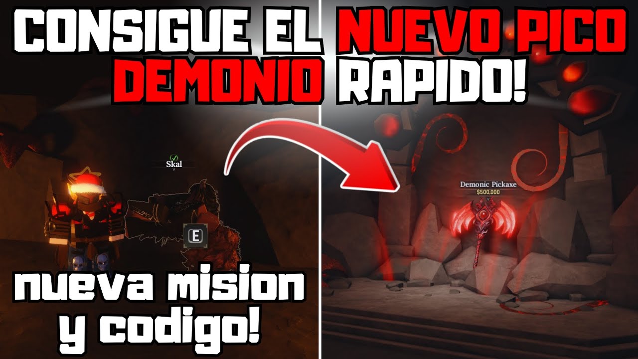 COMO CONSEGUIR el NUEVO PICO DEMONIC PICKAXE en THE FORGE! NUEVA ...