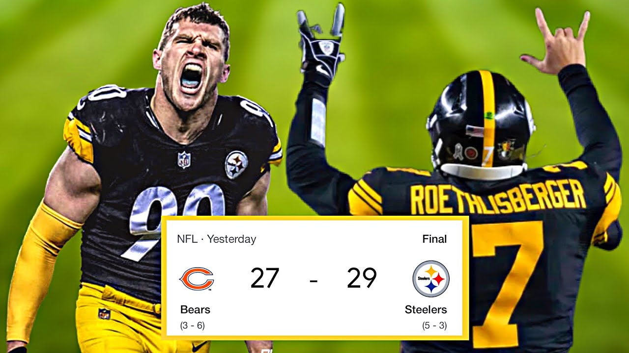 Steeler Fans React To INSANE Ending! | Steelers 29 Bears 27 Recap - YouTube
