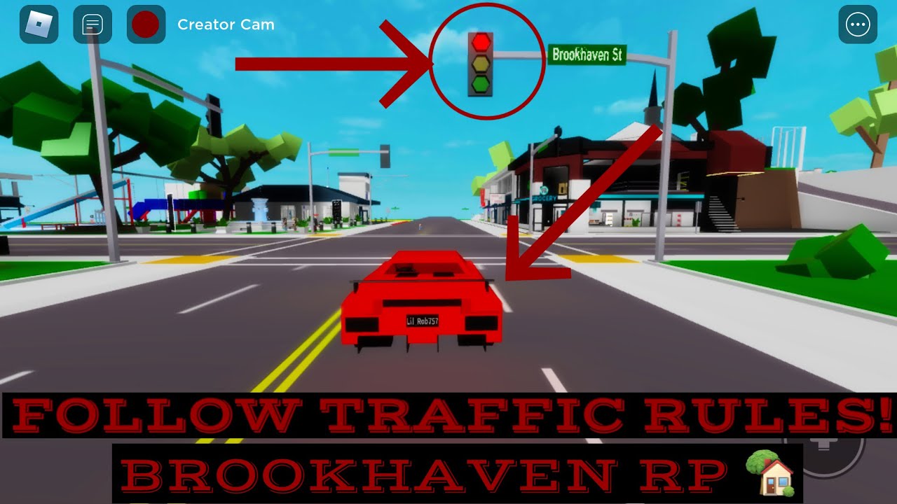 FOLLOWING TRAFFIC RULES IN BROOKHAVEN! | BROOKHAVEN! | LIL ROB TV - YouTube