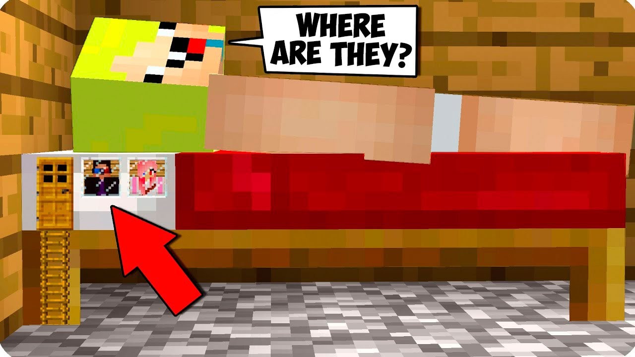 We Secretly Pranked Noob Being Super Tiny In Minecraft - YouTube