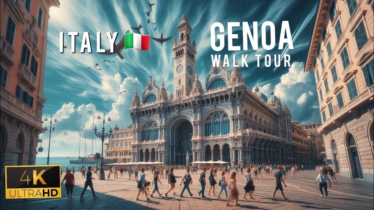4K Walking Tour of GENOA 🇮🇹 #ITALY : Discover Brignole & Old Port - YouTube