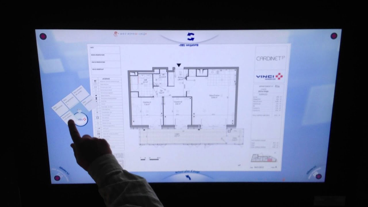Vinci'Touch application using Samsung SUR40 with Microsoft Pixelsense - YouTube