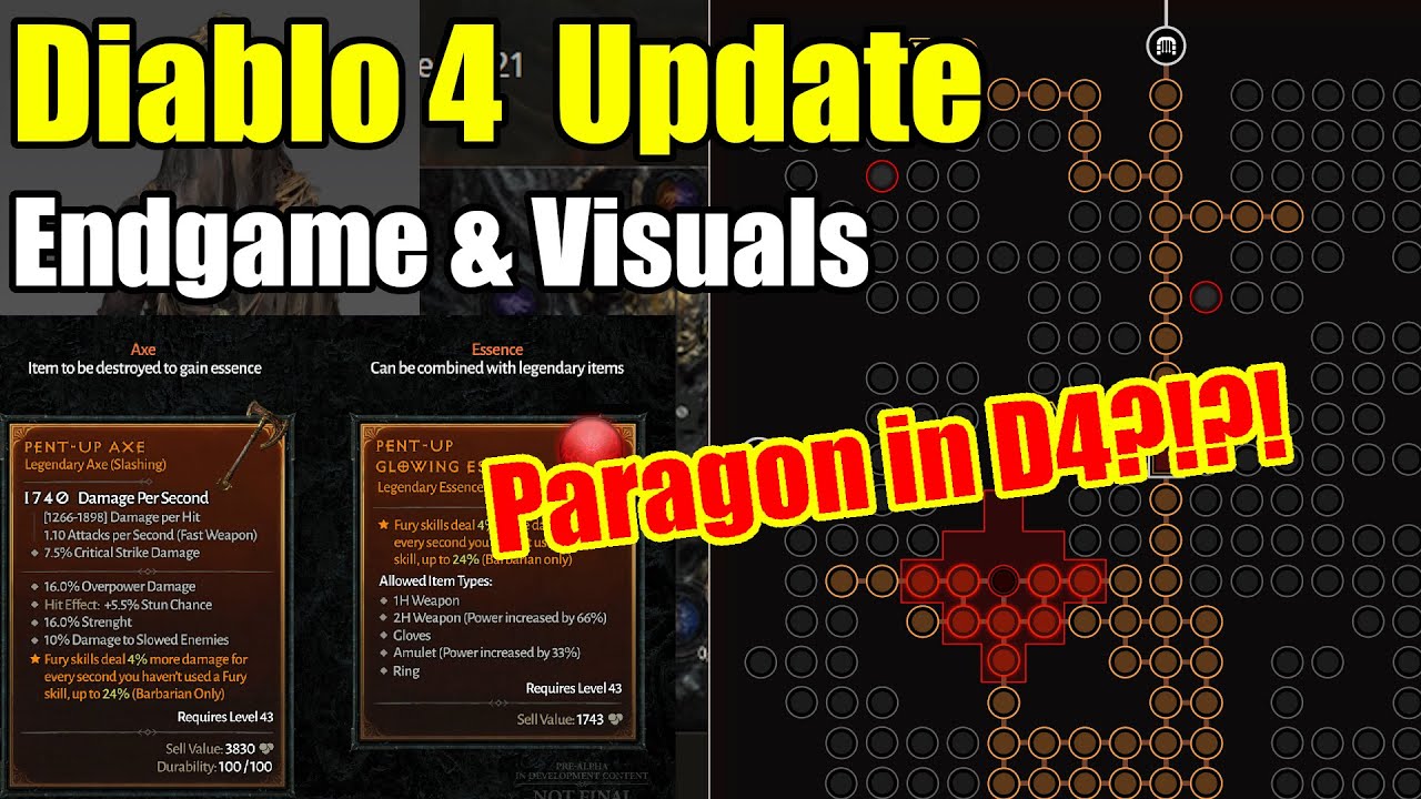 Diablo 4 Update | Endgame & Visuals | Paragon in D4?!?! - YouTube