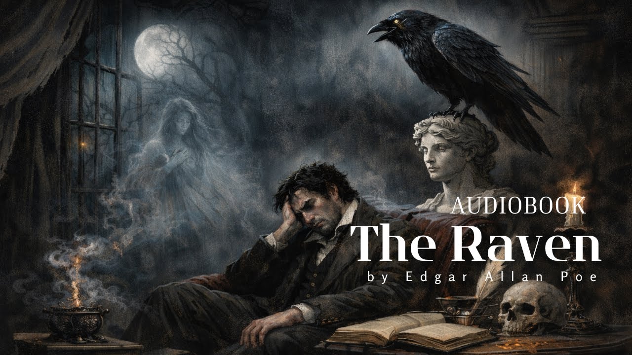 The Raven by Edgar Allan Poe | Classic Literature Full Length (Calm ...