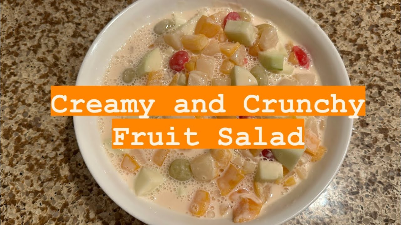 Try This Creamy Crunchy Fruit Salad made from Canned Fruit Cocktail ...