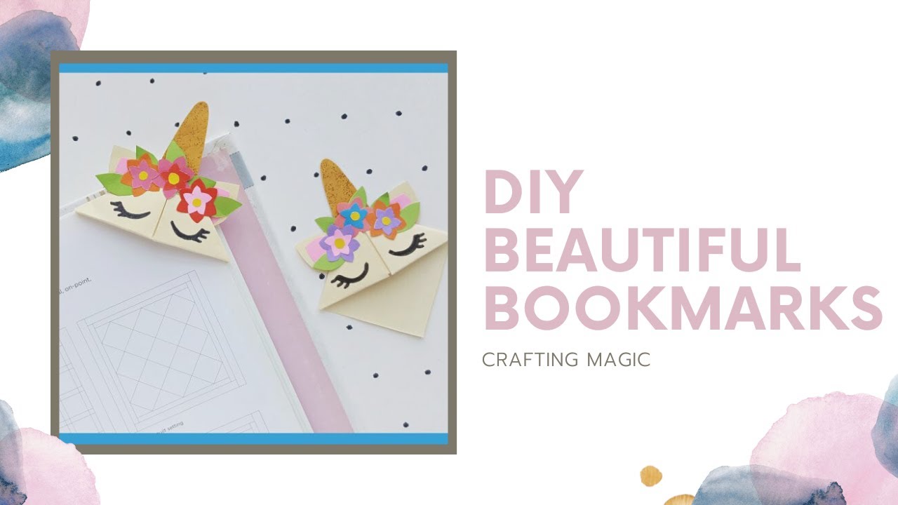 DIY how to make bookmarks | simple and beautiful bookmarks | Crafting ...