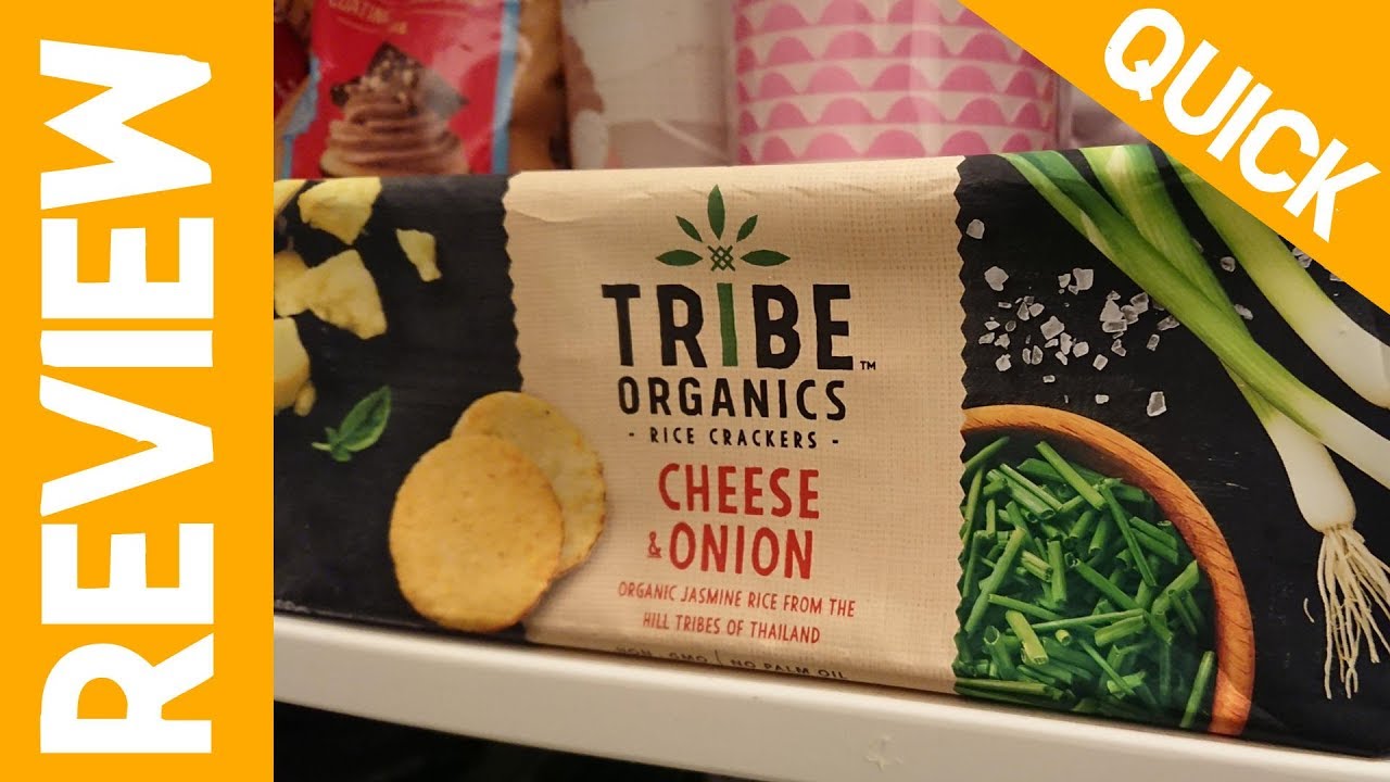 Tribe Organics Cheese & Onion Cracker Review (Australia) - YouTube