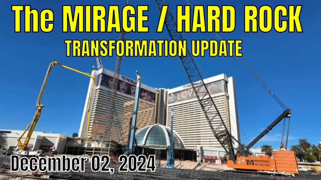 Mirage to Hard Rock Hotel Transformation Update 12 02 2024 - YouTube