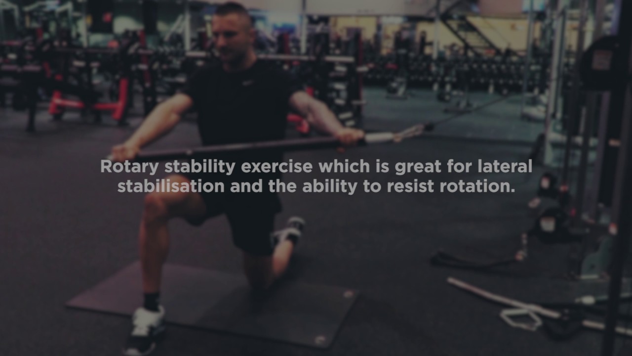 Half Kneeling Cable Chop - YouTube