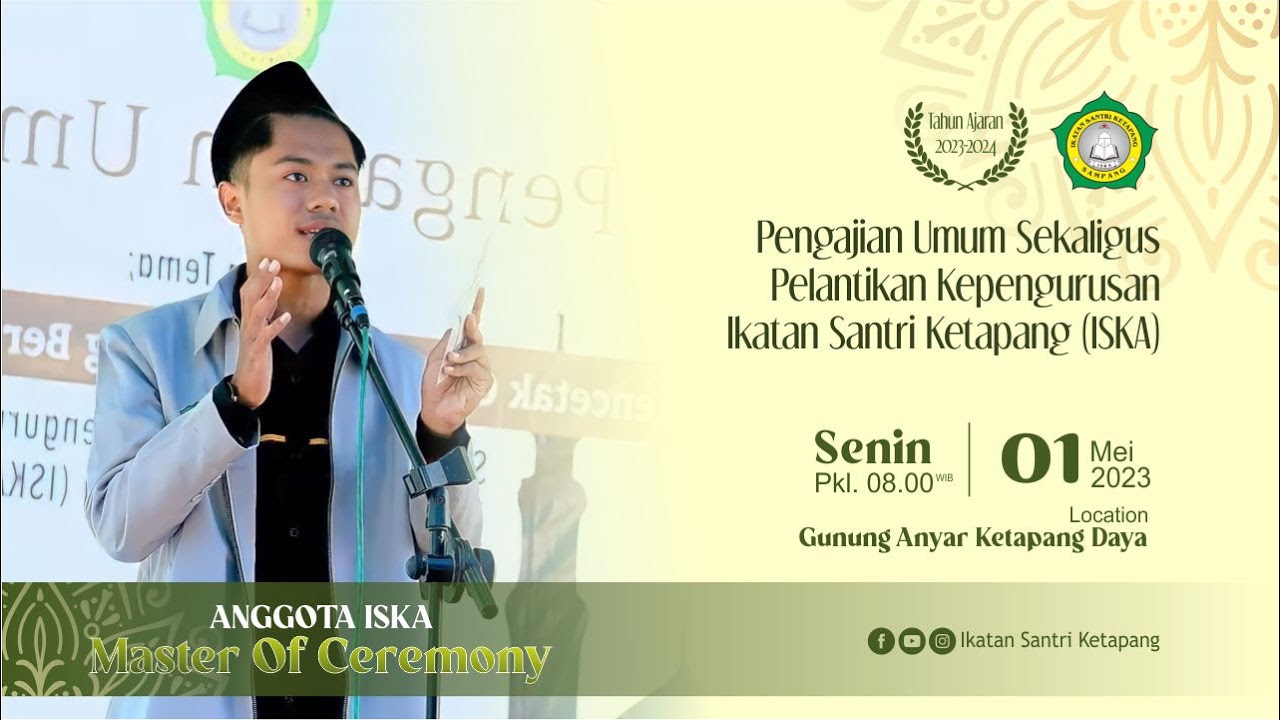 Master Of Ceremony | Pengajian Umum | #iska #mc #santri #santrikeren # ...