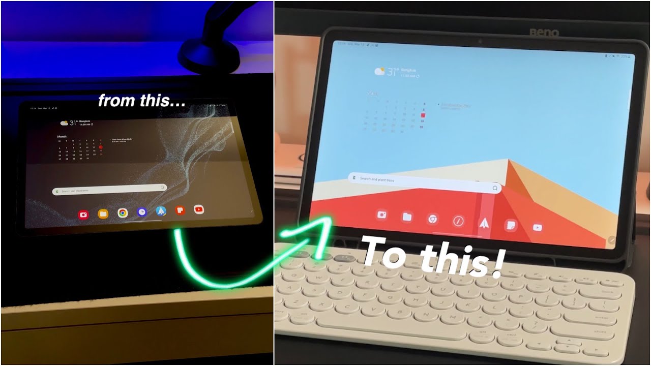 How to customize Samsung Tab S8 homescreen and app icons (no download ...